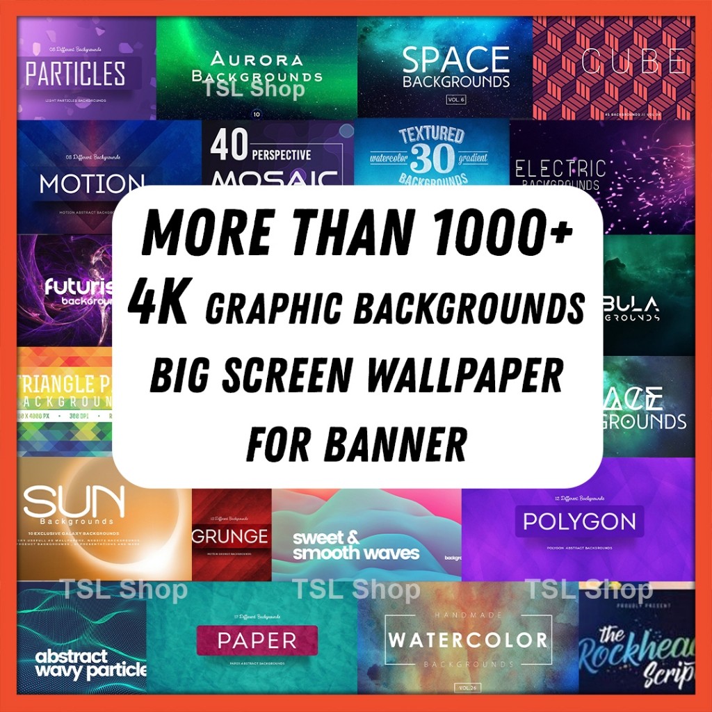Jual 4K Graphic Backgrounds - For Banner Big Screen Wallpaper | Shopee ...