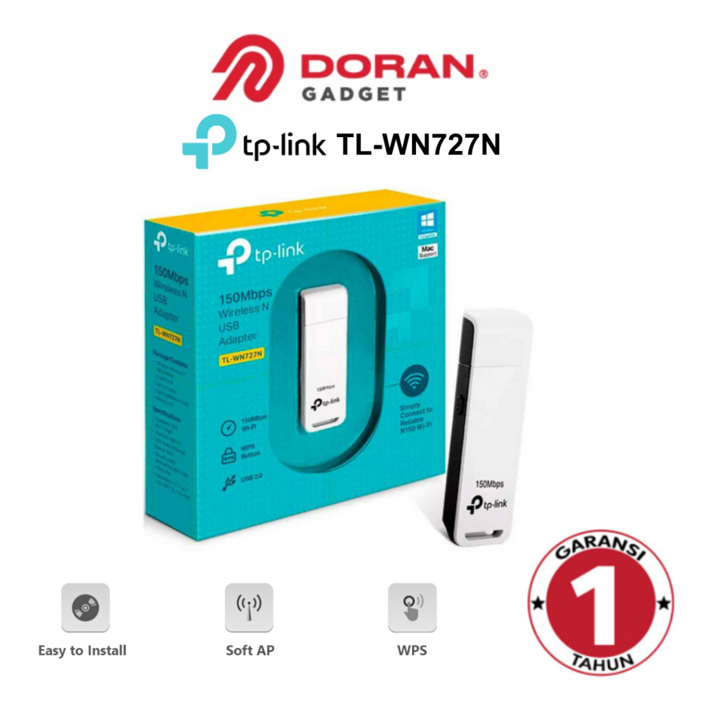 Jual TP-Link TL-WN727N 150Mbps Wireless N USB Adapter Receiver wifi ...