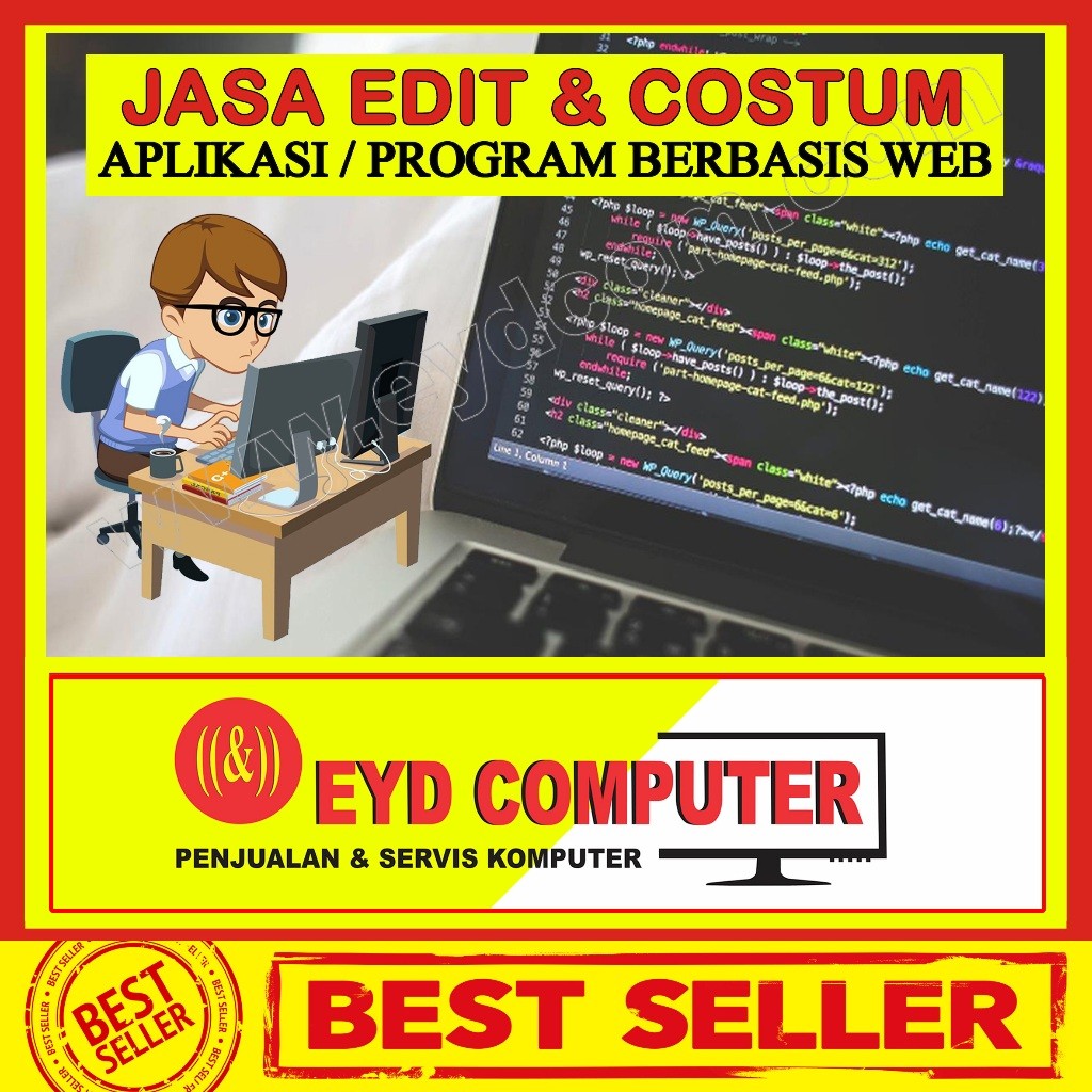 Jual JASA EDIT & COSTUM SOURCE CODE APLIKASI PROGRAM BERBASIS WEB DI EYD COMPUTER | Shopee Indonesia