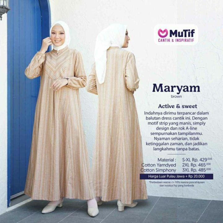 Jual MUTIF Gamis Dewasa Maryam | Shopee Indonesia