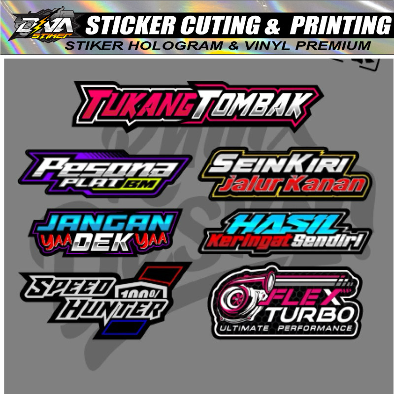 Jual sticker racing pack motor viral terbaru stiker vinyl stiker pesona ...