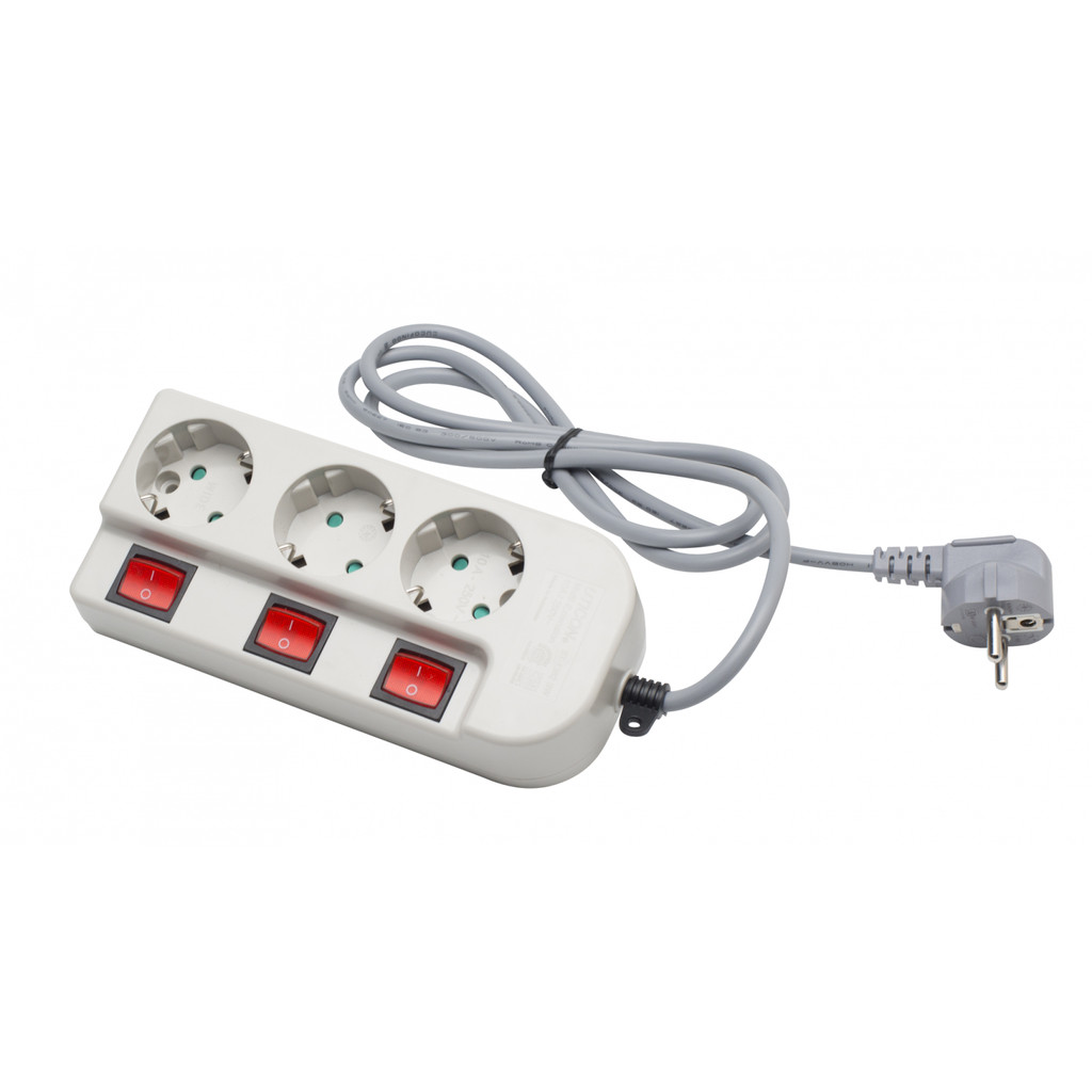 Jual UTICON Stop Kontak Abu + Saklar Per Lubang | 3/4/5/6 Lubang + Kabel & Pengaman | Shopee ...