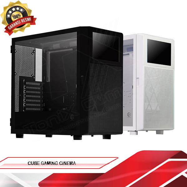 Jual CUBE GAMING CINEMA BLACK / WHITE Gaming Case | Case Gaming with ...