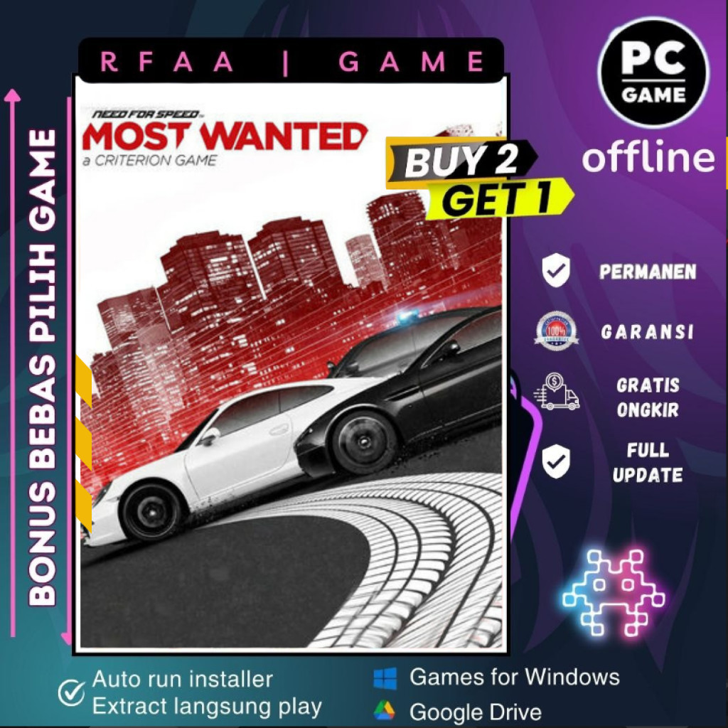 Jual NEED FOR SPEED MOST WANTED LIMITED EDITION | GAME PC - LAPTOP - DL ...