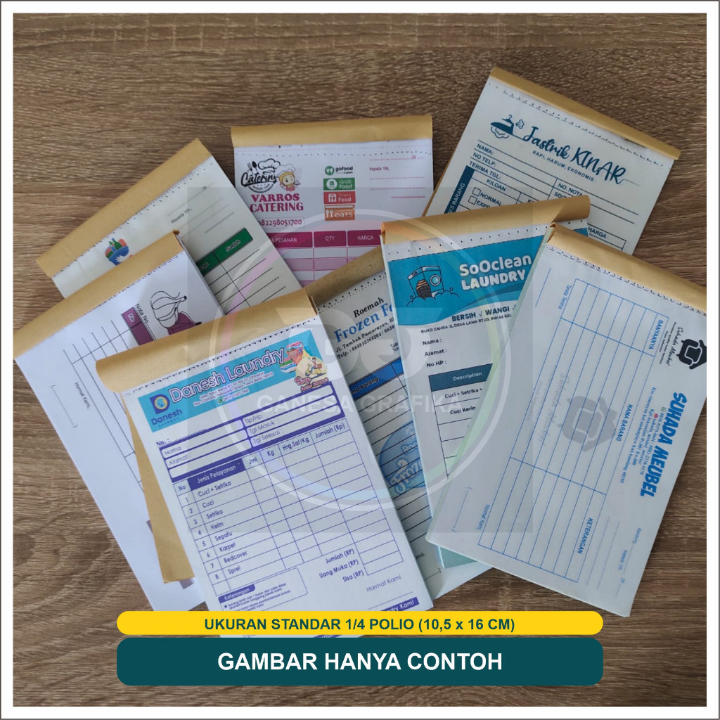 Jual Cetak nota faktur invoic surat jalan custom 2 play nama sendiri ...