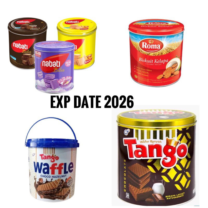Jual nabati waffle tango aneka biskuit wafer jar kaleng Termurah ...