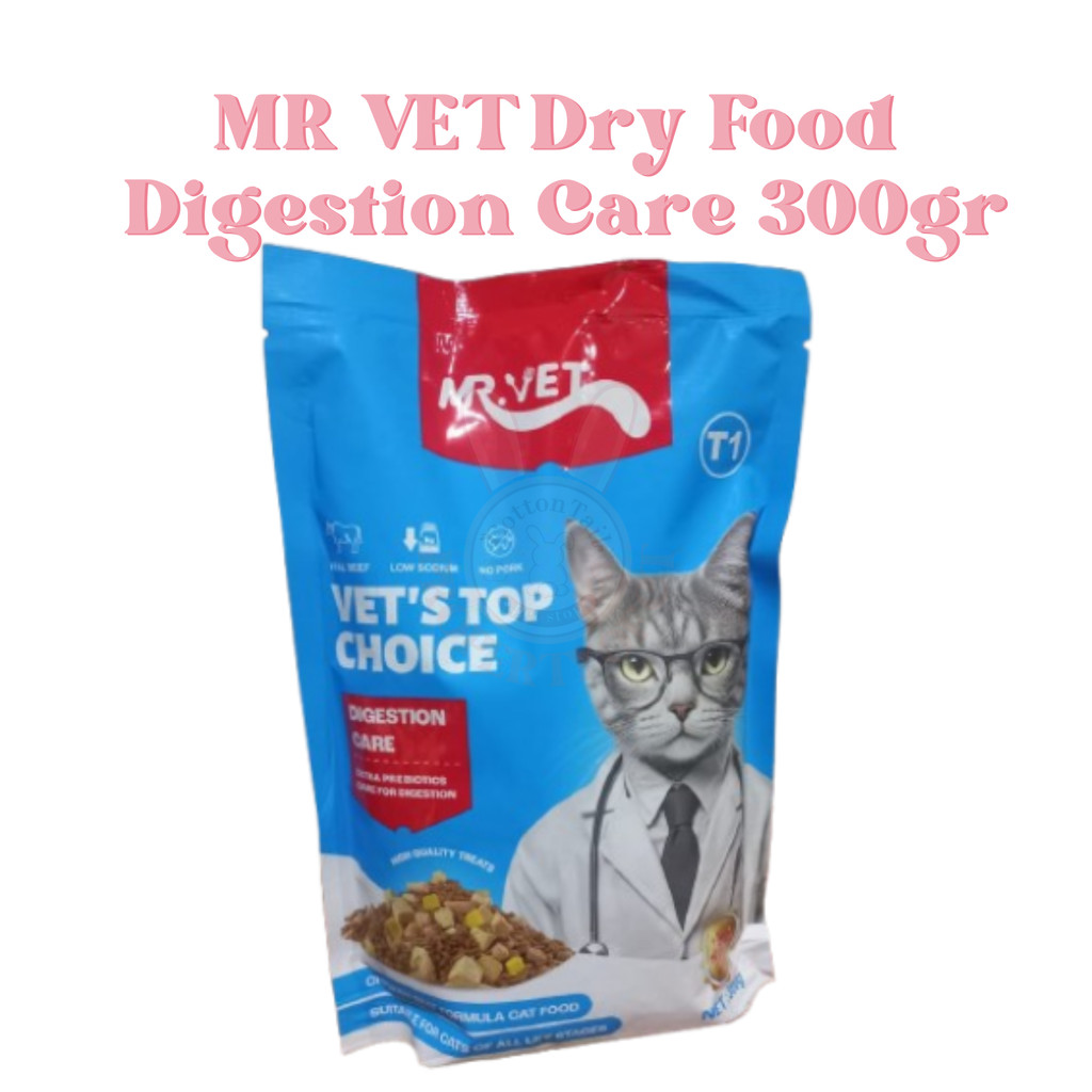 Jual Mr vet Makanan Kucing Kering Premium Mr.Vet 300gr Dry Cat Food ...