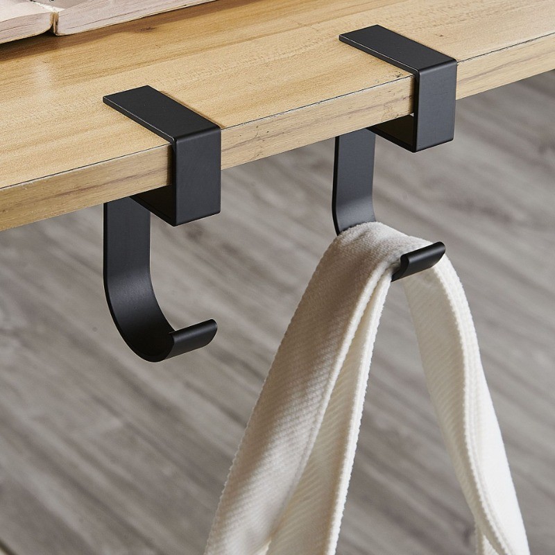 Jual 5 Shaped Table Edge Hook Student Desk Side Hanging Bag Removable ...