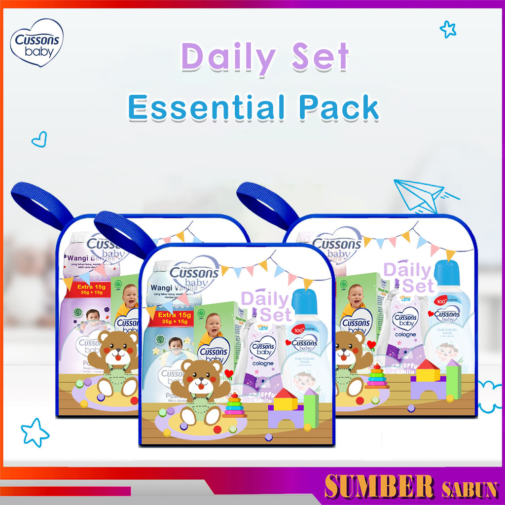 Jual Cussons Baby Daily Essential Pack Paket Perlengkapan Bayi Gift Set ...