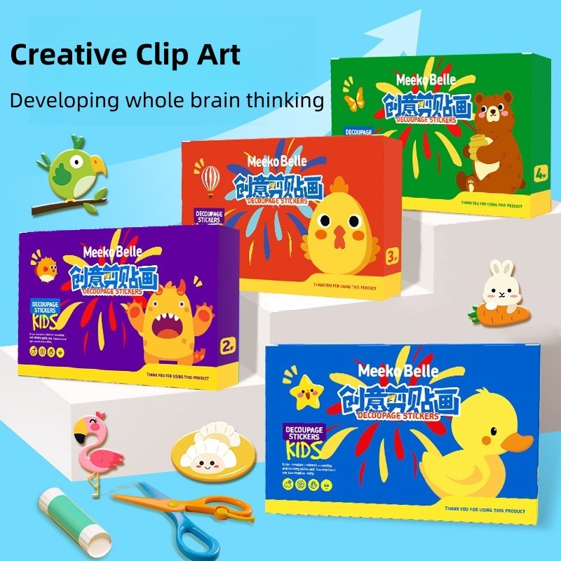 Jual Mainan DIY Paper Cut /Aktivitas Menggunting Anak/Mainan Gunting ...