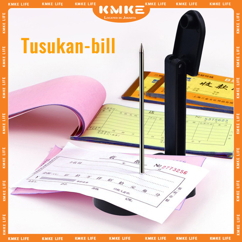 Jual KMKE Paku Tusukan Kertas Nota Bon Besi Dengan Tutup Tusukan Bill ...
