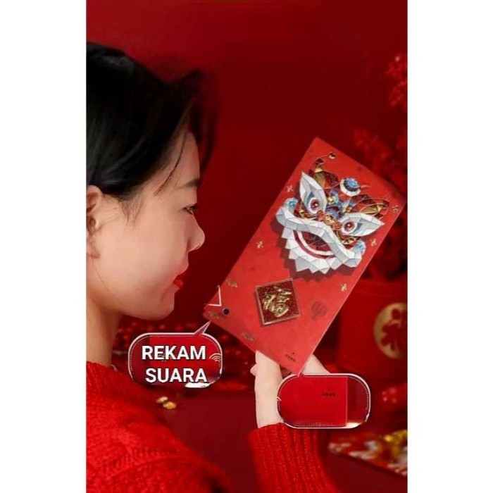 Jual NEW 2025 Angpao Rekam Suara Angpao Barongsai Imlek Angpau Sincia Tebal Premium Amplop Ampau ...