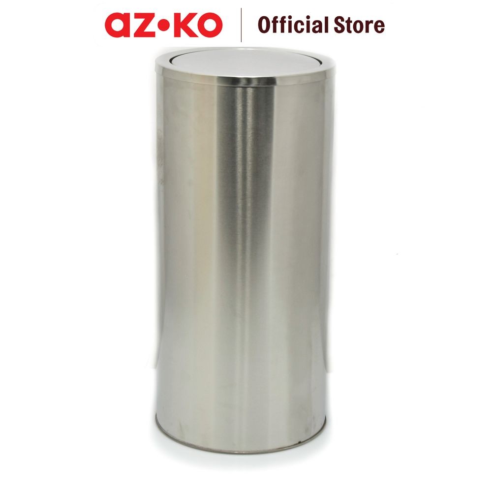 Jual AZKO Krisbow 40 ltr Tempat Sampah Stainless Steel Tong Sampah Steel Dengan Inner Bucket ...