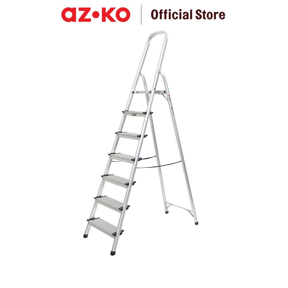 Jual AZKO Fixsteps Tangga Lipat Aluminium 7 Wide Step | Shopee Indonesia