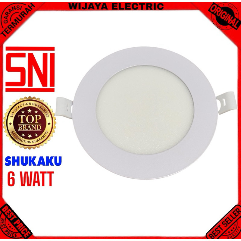 Jual Shukaku Lampu Led Downlight ib 6 watt putih Garansi 2 tahun | Shopee Indonesia