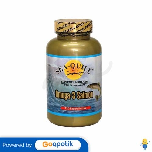 Jual Sea-Quill Omega-3 Salmon Botol 120 Kapsul | Shopee Indonesia