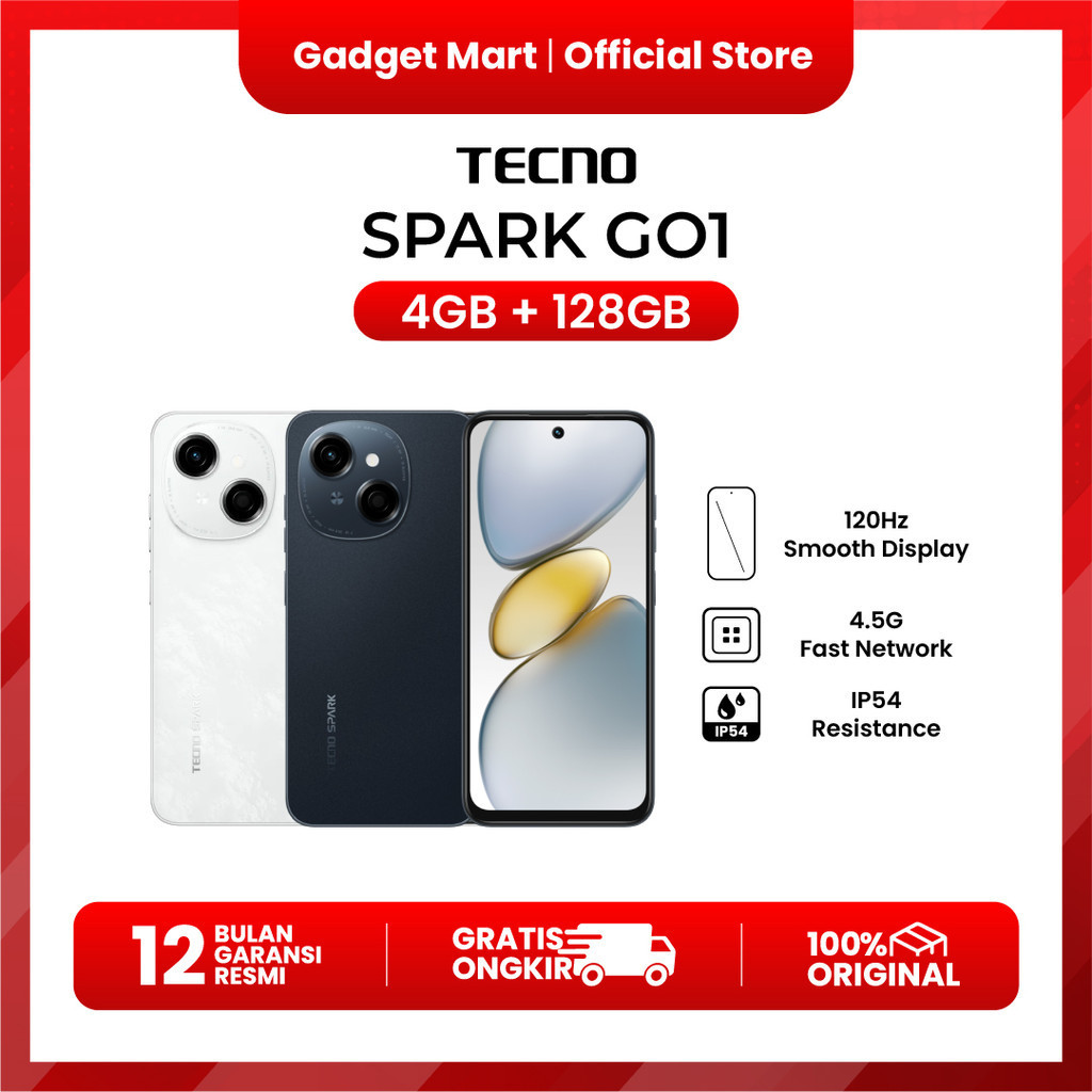 Jual TECNO SPARK GO 1 4/128GB - Garansi Resmi | Shopee Indonesia