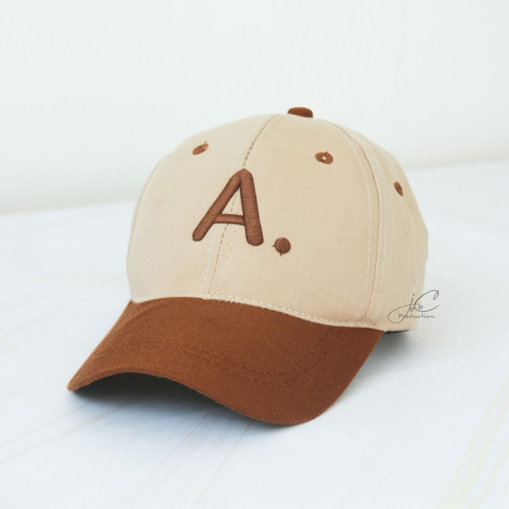 Jual Topi Anak Bordir Inisial A-Z / Topi Anak Huruf Alfabeth Usia 3-12 ...
