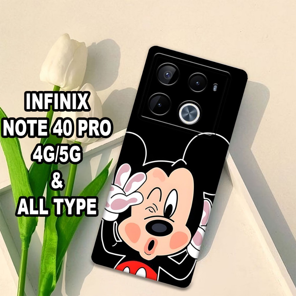 Jual (KS3) Softcase karet untuk INFINIX NOTE 40 PRO 2024 Motif gambar karakter Mickey Mouse ...