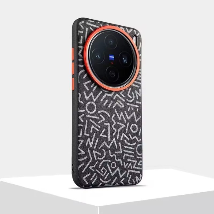 Jual Casing Vivo X200 / X200 Pro Softcase Hard Premium Leather Grafiti ...