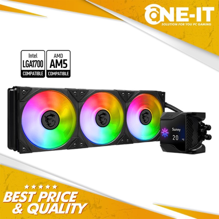 Jual MSI MPG CORELIQUID D360 AIO Liquid CPU Cooler with LCD Display ...