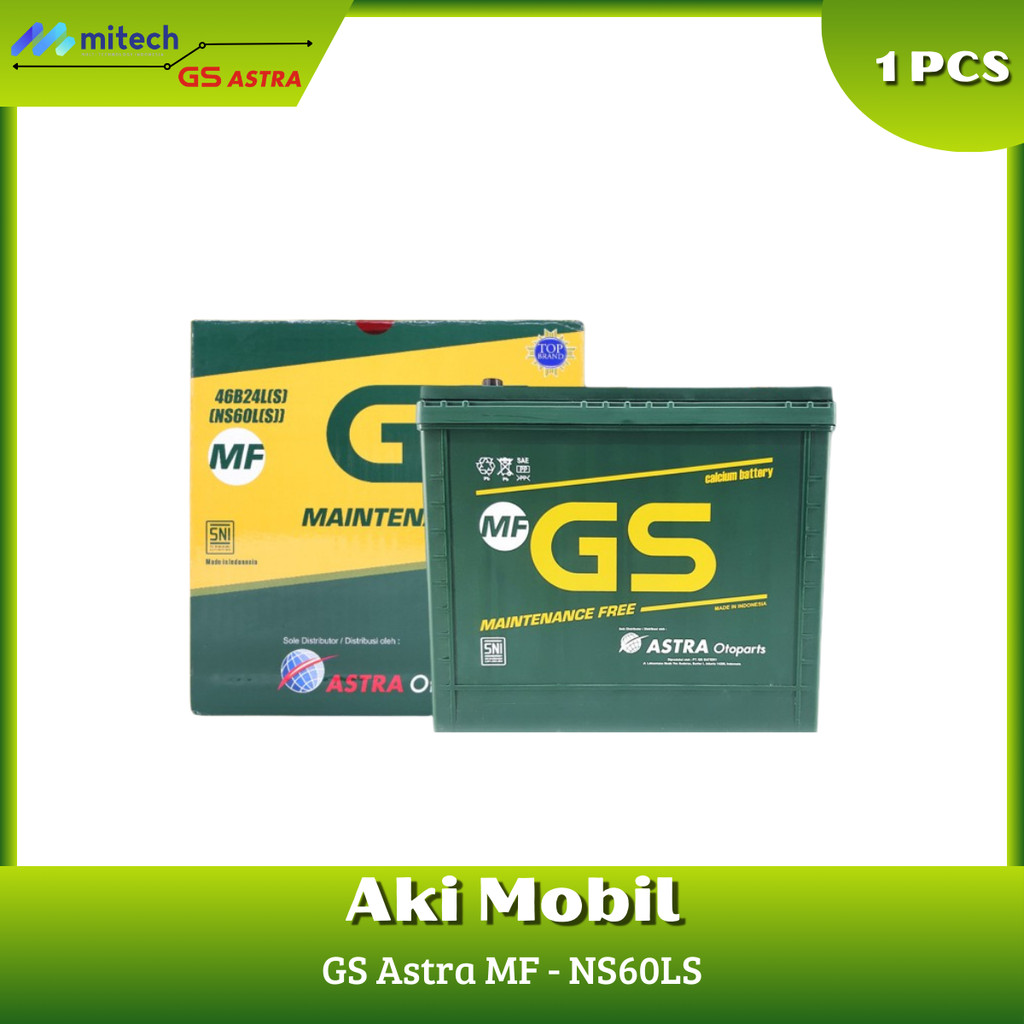 Jual GS MF Astra Aki Kering Mobil Toyota New Vios NS60LS 12V / 45Ah | Shopee Indonesia