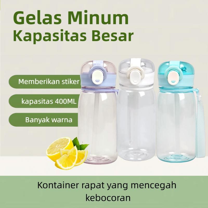 Jual BOTOL MINUM ANAK 400ML FREE STIKER / BOTOL MINUM VIRAL / BOTOL ...