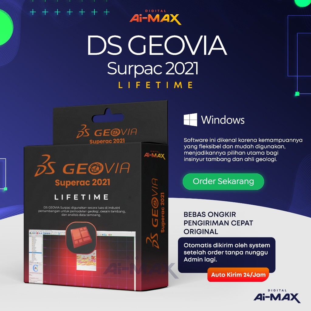 Jual [] DS GEOVIA Surpac 2021 - Software Tambang Premium | Lifetime ...
