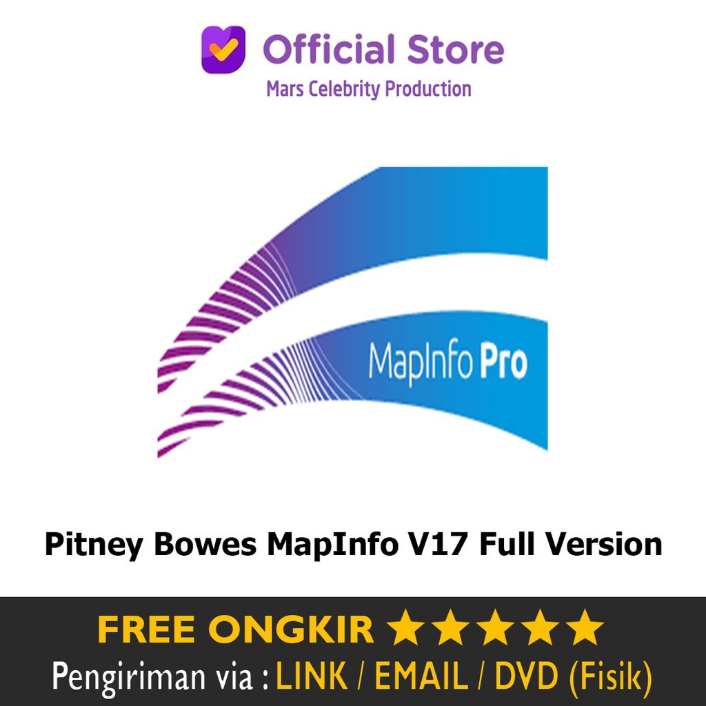 Jual Software Pitney Bowes MapInfo 2019 V17 PRO Full Version Terbaru Map Info | Shopee Indonesia