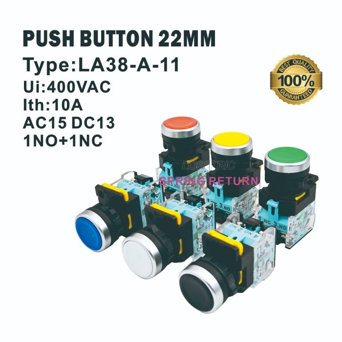 Jual Push Button Switch SPRING RETURN 22MM | Shopee Indonesia