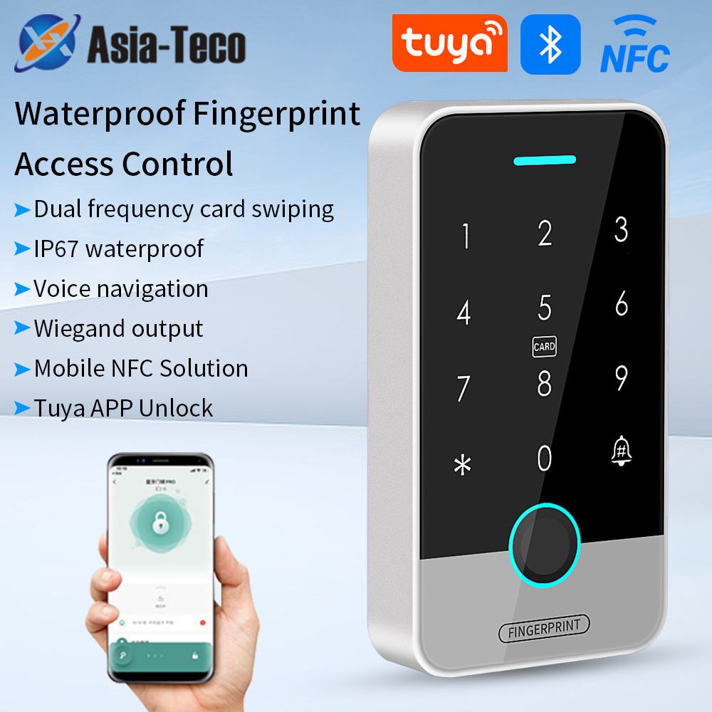 Jual Rainproof Bluetooth NFC Tuya App Door Access Control MF IC & EM ID ...