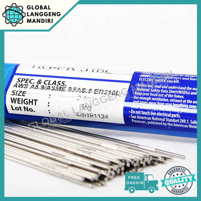Jual KAWAT LAS ARGON CPROWELD TIG ER316L 2.4MM (1KG) / ER 316L FILLER ...