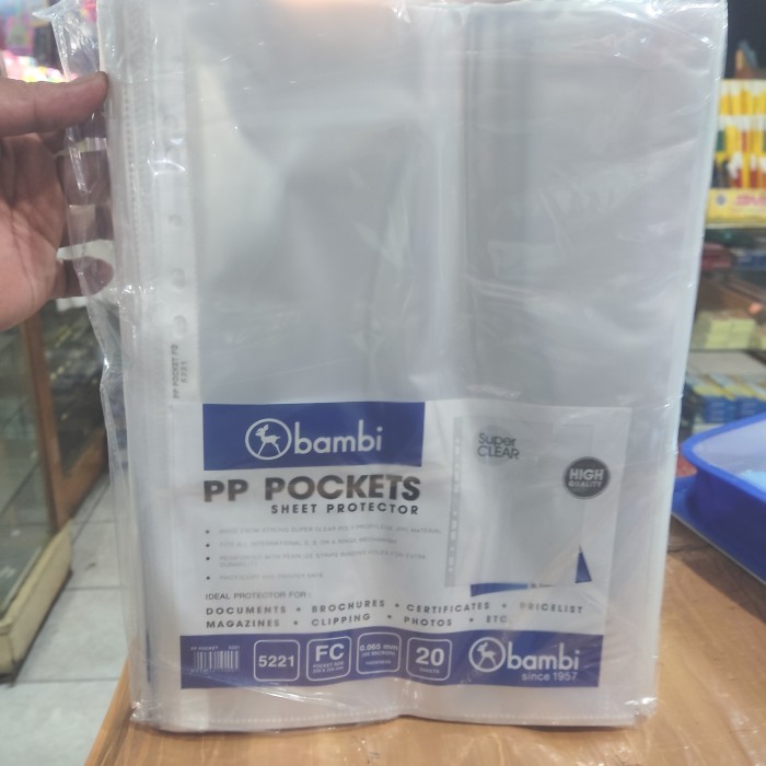 Jual pp pocket bambi ukuran f4 | Shopee Indonesia