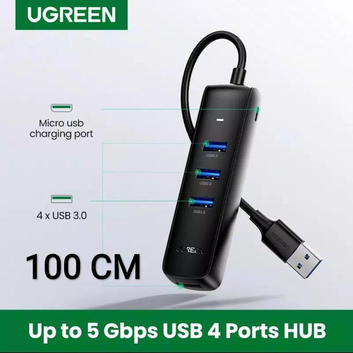 Jual Ugreen Hub Usb 3.0 4 Ports High Speed Ugreen Usb Splitter Hub 4 ...