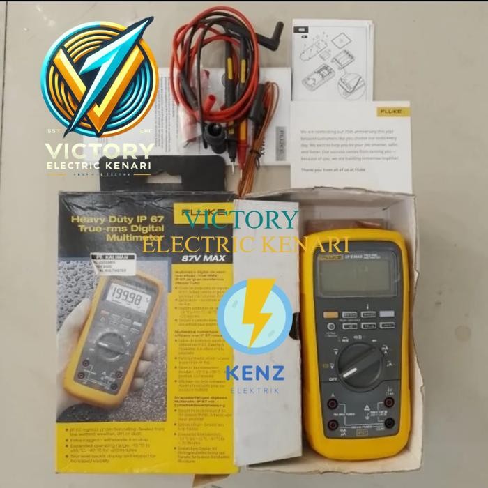 Jual FLUKE 87V MAX TRUE RMS INDUSTRIAL DIGITAL MULTIMETER 87V MAX ...
