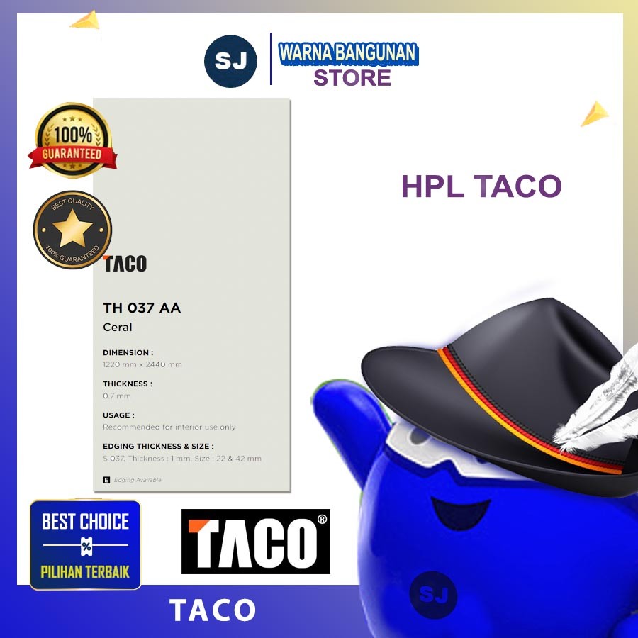 Jual HPL TACO WARNA SOLID , TIPE AA (TEKSTUR KULIT JERUK) TH-037 AA ...