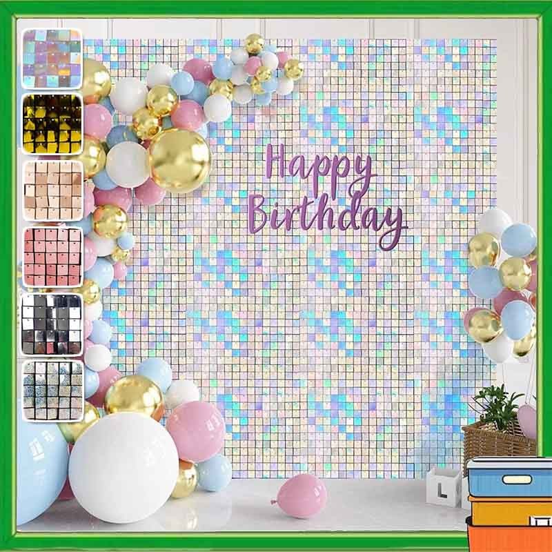 Jual 30X30CM Sequin Panel Backdrop Tile Wall Dekorasi Design Interior ...