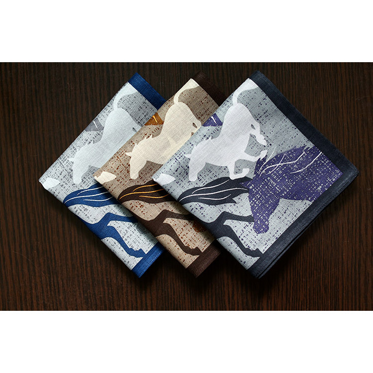 Jual Good quality Japan Cotton handkerchiefs,Horses run pocket hankies ...
