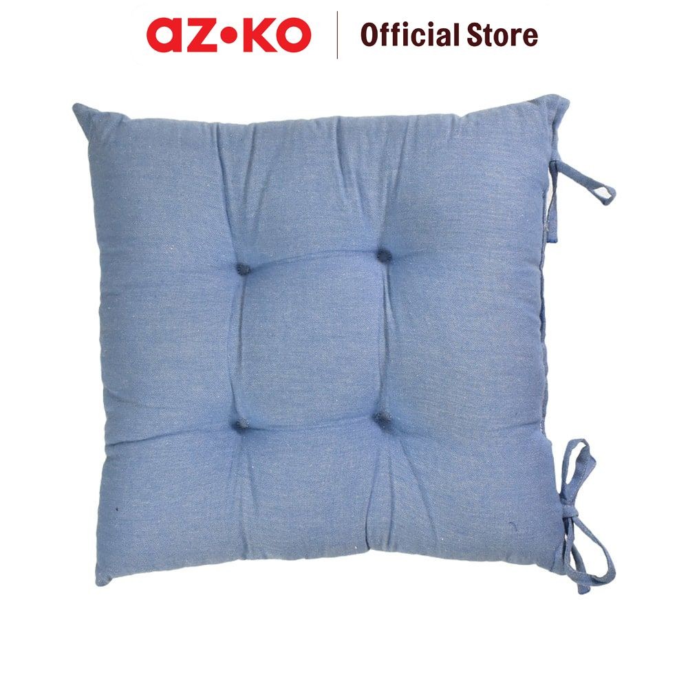 Jual AZKO Arthome 40x40 cm Bantal Alas Duduk Plain - Biru Muda Bantalan ...