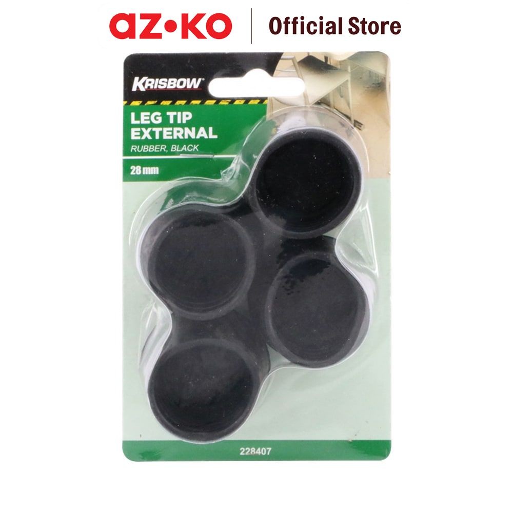 Jual AZKO Krisbow Bantalan Karet Meja Dan Kursi 2.8 cm 4 Pcs Leg Tip ...