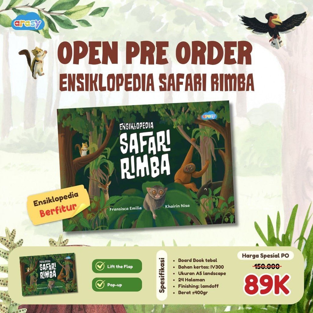 Jual Buku Pengetahuan Anak | Ensiklopedia Safari Rimba | Arasy | Shopee ...