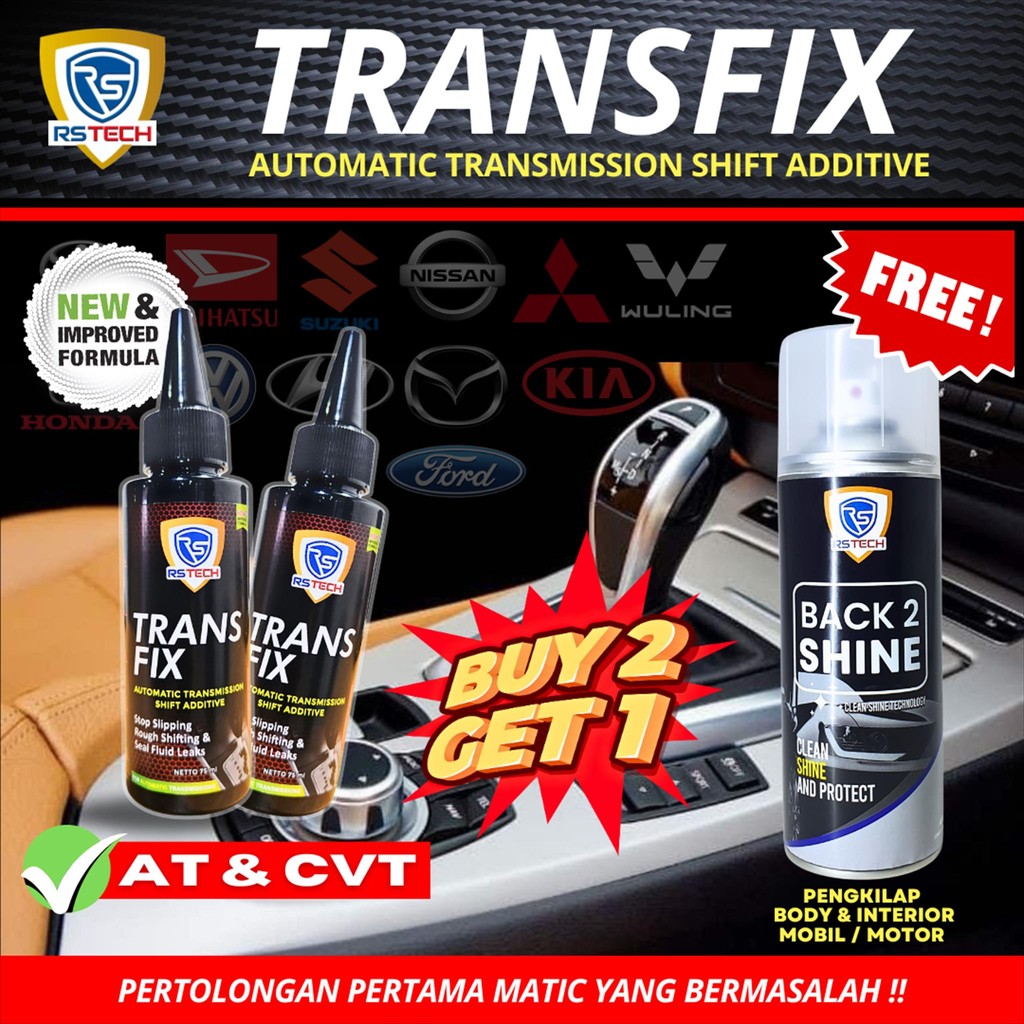 Jual Trans Fix Additive Anti Jedug Mobil Matic Cairan Aditif Oli Metic ...