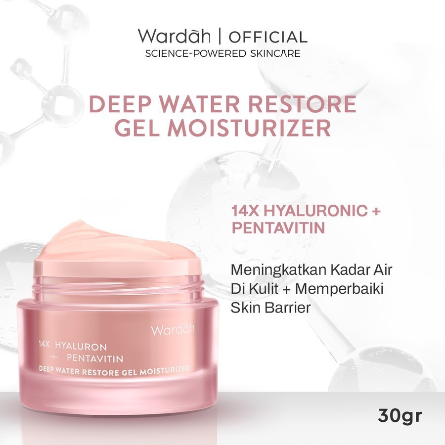 Jual NEW !!! Wardah 14X Hyaluron+Pentavitin Deep Water Restore Gel Moisturizer-Pelembab Wajah ...