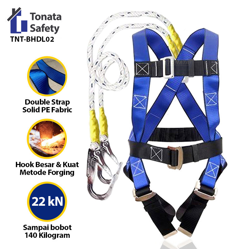 Jual Body Harness Double Hook Lanyard / Big Hook Tonata | Shopee Indonesia