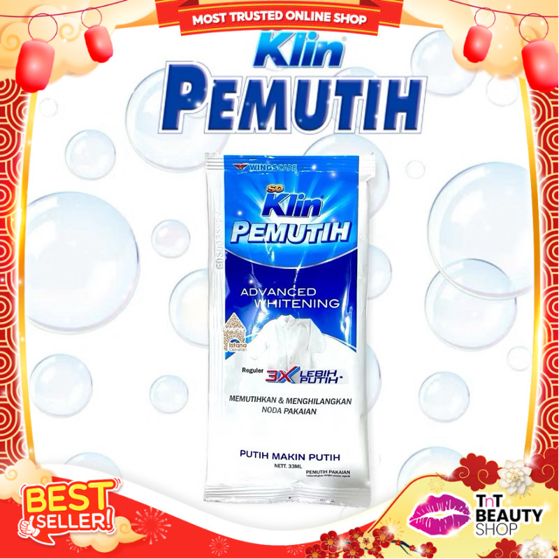 Jual Soklin Pemutih Pakaian Sachet 33ml So Klin Pemutih | TnT Beauty ...