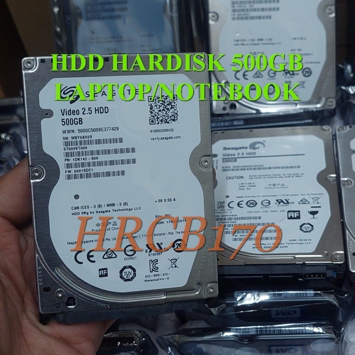 Jual HDD HARDISK 5400rpm 2.5" Slim Laptop PS3 PS4 kapasitas 500GB Model ...