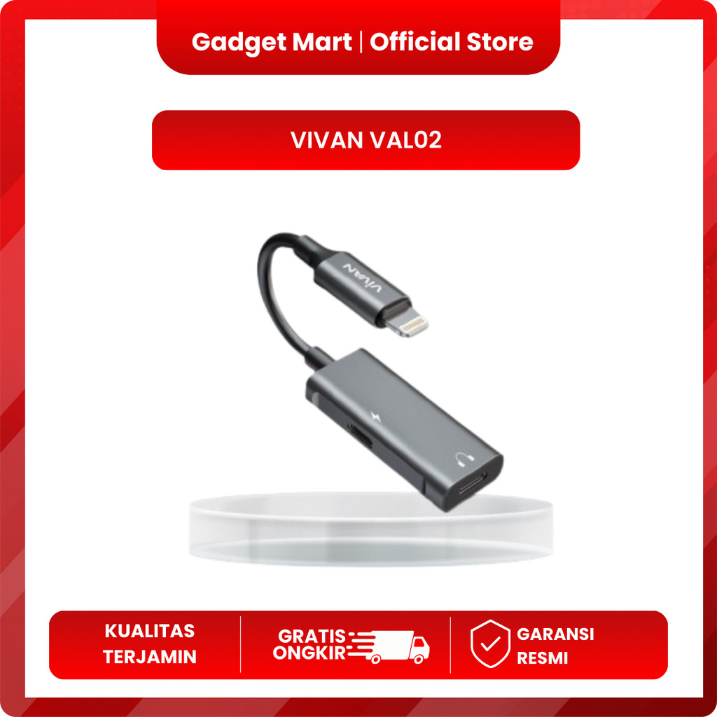Jual VIVAN VAL02 Adaptor Lightning to Dual Lightning | Shopee Indonesia