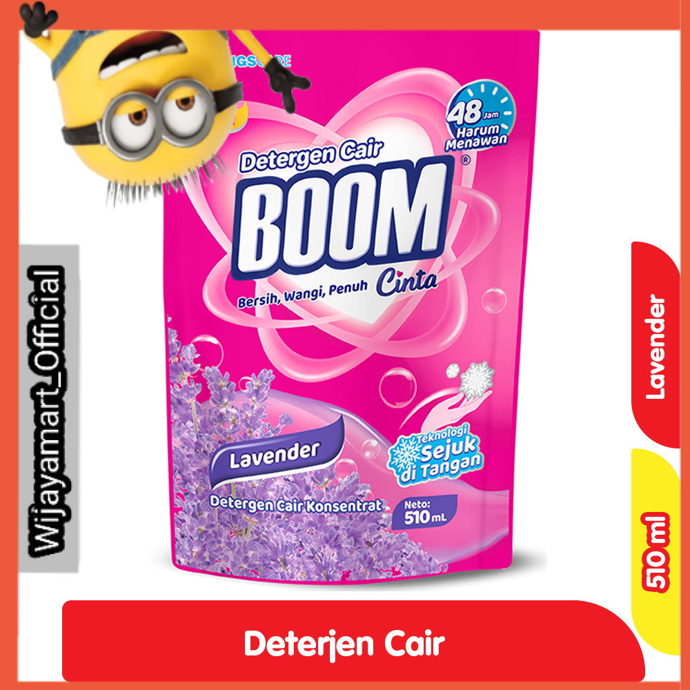 Jual Boom Cinta Deterjen Cair Lavender 510 ml | Shopee Indonesia