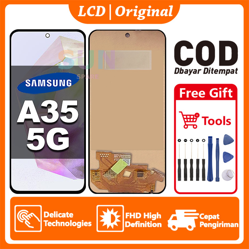 Jual LCD Samsung A35 5G Original Asli Ori hp Touchscreen FHD Definition ...