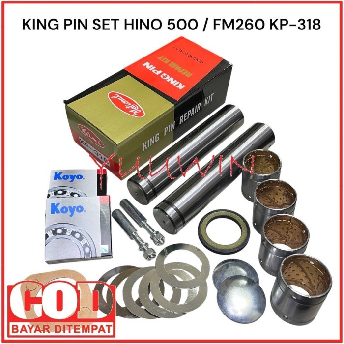 Jual KING PIN SET KP-318 NASIONAL - KING PEN KIT HINO LOHAN 500 - KING ...